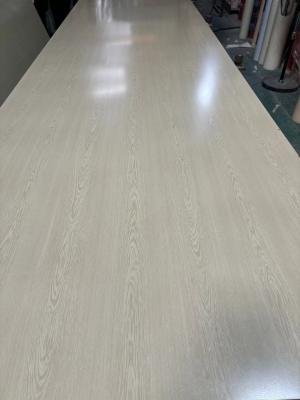 China Fireproof Wooden Pattern Decorative Stainless Steel Sheet 0.55mm Thickness SS Plate for sale