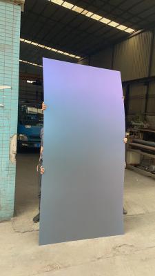 China 201 304 Gradient Blue Red Stainless Steel Sheets Door Hotel Decoration for sale