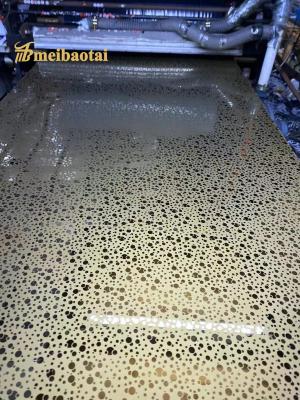 China Gold Mirror Etched Client Pattern Stainless Steel Sheet for sale