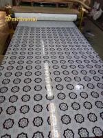 China Gold Mirror Finish Etching Stainless Steel Sheet 0.95mm Thickness 1219x2438mm for Elevator Decoration for sale