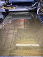 China Gold Mirror Etching Sustainable 8K Surface Cold Rolled Stainless Steel Sheet for Decorative Applications for sale