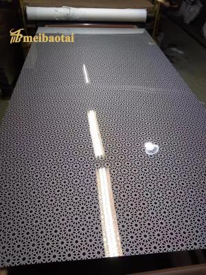 China Silver Mirror Finish Etched 201 Stainless Steel Sheet for Elevator Decorative Applications for sale