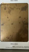China New Style Hairline Bronze Color Stainless Steel Sheet Decoration Plate for sale