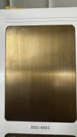 China Antique Bronze Hairline Standbast  Stainless Steel Sheet Decoration Hotel ,Wall for sale