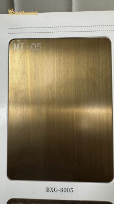 China Antique Bronze Hairline Standbast  Stainless Steel Sheet Decoration Hotel ,Wall for sale
