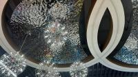 China Mirror Water Ripple Stainless Steel Sheet Decoration Ceiling Hotel Room for sale