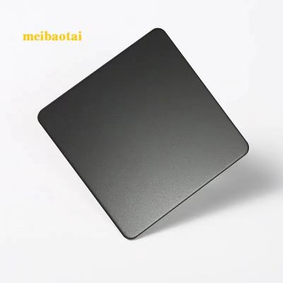 China Black Color Standard Bead Blasted Stainless Steel Color Sheet Decoaration Plate for sale