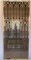 China Customizable Size Stainless Steel Room Divider with Laser Cutting and Rose Gold Coating for Hotels and Bars for sale