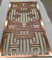 China Customized Design Stainless Steel Room Divider with Rose Gold Coating and 8mm Thickness for Indoor and Outdoor Spaces for sale