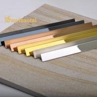 China 304 T Stainless Steel Profile T Shape Corner Tile Trim Length 2438mm/3048mm for sale