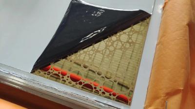 China 1.0mm Thickness Gold Mirror Etched Stainless Steel Sheet Slit Edge for sale