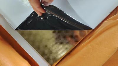 China Mirror Stamped Stainless Steel Sheet PVD Color Coating Decoration Embossed Plate for sale