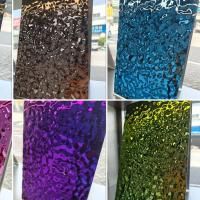 China Various PVD Color Stamped Water Ripple Stainless Steel Sheet for sale