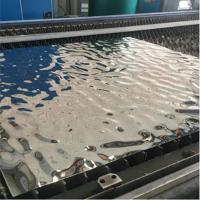 China Silver Mirror Polished Water Ripple Stainless Steel Sheet  For Interior Decoration for sale