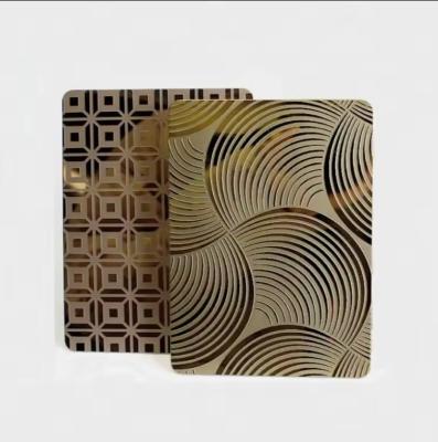 China AISI Standard Pattern Etched Stainless Steel Sheet for sale
