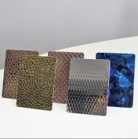 China Customizable Embossed Stainless Steel Sheet With High Hardness Cr/Ni Content for sale
