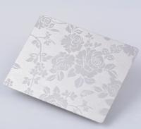 China Durable Ss304 Mirror Embossed Stainless Steel Sheet For Signage And Decorations for sale