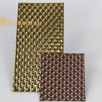 China Gold Rose Gold Stamped Decorative Stainless Steel Plate 304 Stainless Steel 1219x2438mm for sale