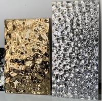 China PVD Color Coated Water Ripple Stainless Steel Sheet with 0.65mm Thickness and ASTM Standard for Decorative Applications for sale