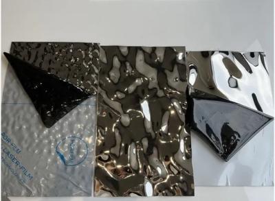China Large Water Ripples Pattern Water Ripple Stainless Steel Sheet For Interior Design for sale