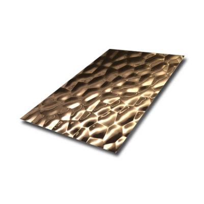 China Convex Hammer Textured 304 201 Stainless Steel Embossed Sheet with 0.85mm Thickness for Decorative Wall and Ceiling for sale