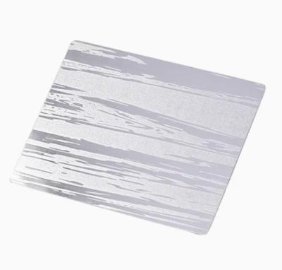 China Durable Grade 201 Mirror Embossed Stainless Steel Sheet 0.85mm Thickness for Signage and Decorations for sale