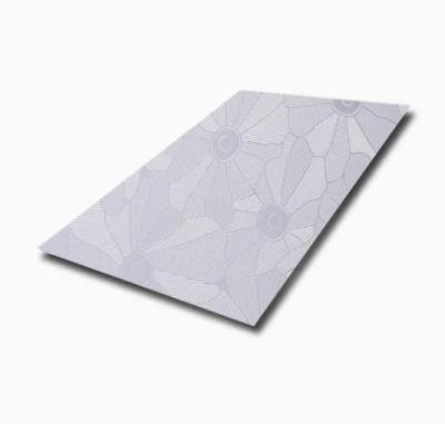 China Flower Pattern Embossed Stainless Steel Sheet - Grade 201 Decorative Plate with 0.85mm Thickness for sale