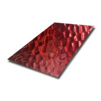 China Honeycomb Design China Red 304 Stainless Steel Sheet - Decorative Stamped PVD Color Coated for sale
