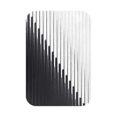 China Stripes Pattern Embossed Stainless Steel Sheet Metal Plate with 0.85mm Thickness and Slit Edge for sale