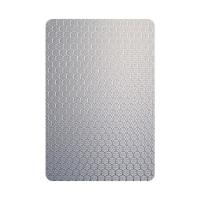 China Silver Polish Embossed Stainless Steel Sheet 0.85mm Thickness with Slit Edge for Decorative Wall and Ceiling for sale