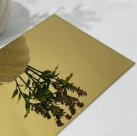 China PVD Coating Gold Mirror Finish 304 Grade Coloured Stainless Steel Sheet Decoration Plate for sale