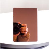 China Rose Gold Mirror Finish 304 Grade PVD Coated Stainless Steel Decorative Plate for sale