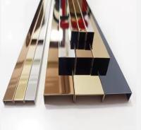 China 8K Mirror Stainless Steel U Profile Decoration Wall with Anti Finger Print and PVD Color Coating for sale