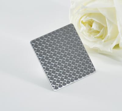 China Grade 201 Mirror Surface Embossed Stainless Steel Sheet with Double PVC Film for Decorative Applications for sale