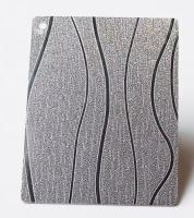 China Silver Mirror Finish Embossed Stainless Steel Sheet - Grade 201 Decorative Wall Panel with 0.85mm Thickness for sale