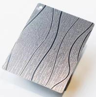 China Grade 201 Mirror Surface Embossed Stainless Steel Sheet with Double PVC Film for Decorative Wall Panels for sale