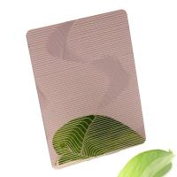 China Rose Gold Mirror Finish Etched Stainless Steel Sheet with Laser PVC Film in 304 Grade for sale