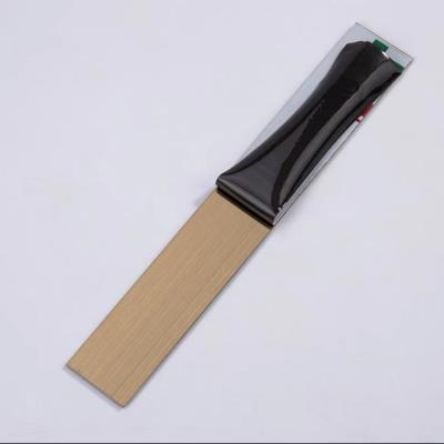 China Popular Color Design Stainless Steel Tile Trim Adhesive Roll for sale