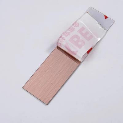 China Popular Color Mirror Design Stainless Steel Tile Trim Adhesive Roll for sale