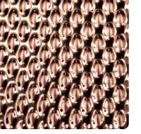 China Rose Gold Mirror 6WL Pattern Embossed Stainless Steel Sheet 0.85mm Thickness for Decorative Wall and Ceiling for sale