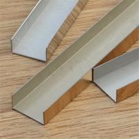 China 304 Stainless Steel U Profile Tile Trim with V Grooved/Bending Technique and 2438mm/3048mm Length for sale