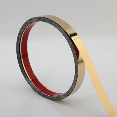 China PVD Color Coated Stainless Steel Tile Trim with Mirror/Hairline Surface for Decorative Wall Edge Protection for sale