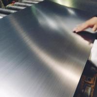 China Silver Hairline Stainless Steel Sheet Four Feet Metal Plate for sale