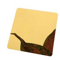 China Hot Sell Gold Mirror Color Stainless  Steel Sheet Decoration Wall for sale