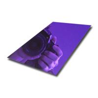 China PVD Violet Mirror Finish Decorative Stainless Steel Sheet for sale