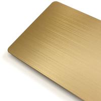 China Yellow Rose Hairline Stainless Steel Sheet Decorative Sheet for sale
