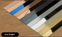 China Manufacturer PVD Coating Metal Stainless Steel Adhesive Roll Flat Tape for sale
