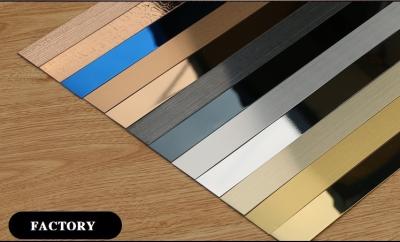 China Manufacturer PVD Coating Metal Stainless Steel Adhesive Roll Flat Tape for sale