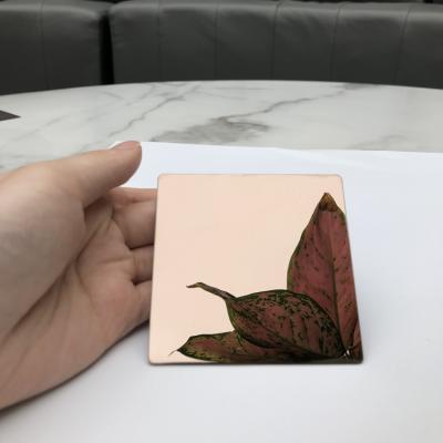 China PVD Coating Bronze Mirror Stainless Steel Decorative Plate for sale