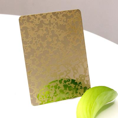 China Various Color Coating 201 304 Etching Stainless Steel Plate for sale